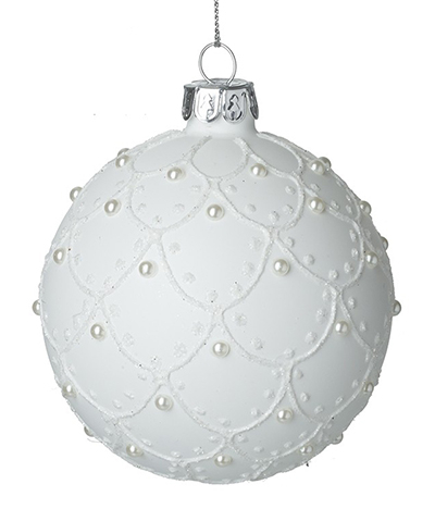 NG ukras - Glass bauble with pearls