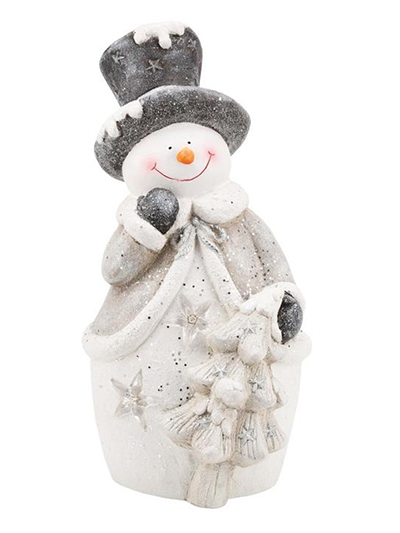 NG Figura - Snowman with LED, 21 cm
