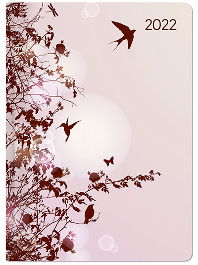 Agenda 2022 - Mini Book Style Hummingbird Tree A6