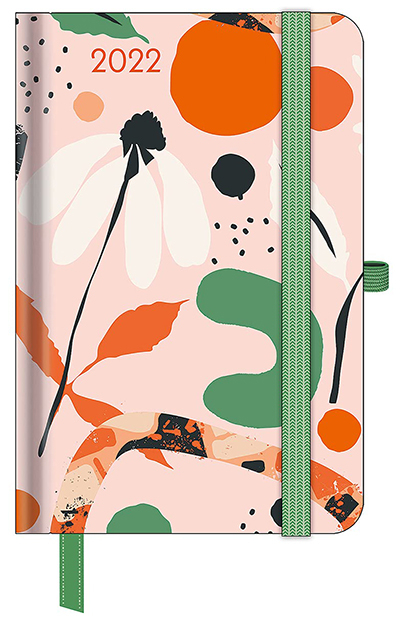 Agenda 2022 - GreenLine Diary, Floral, 10x15 cm