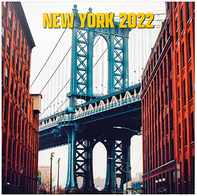 Zidni kalendar 2022 - New York, 30x30 cm