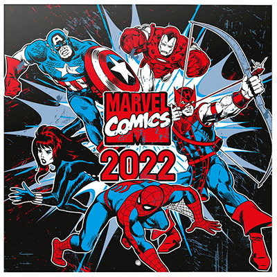 Zidni kalendar 2022 - Marvel, Comics, 30x30 cm
