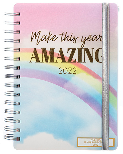 Agenda 2022 - SP, Make This Year Amazing, Folio, Weekly