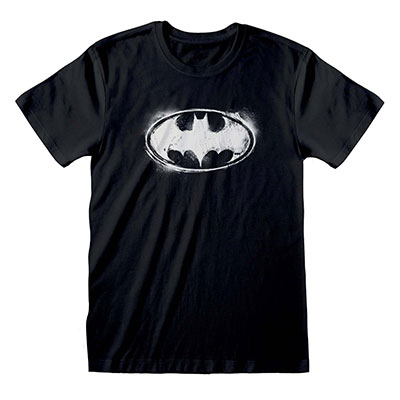 Majica - DC, Batman Distressed Logo, Black&White, M