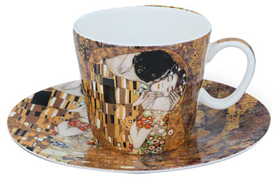 Set šolja za espreso - Klimt, The Kiss
