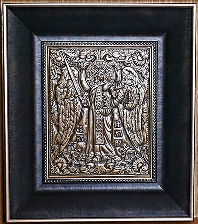 Ikona - Sveti Arhangel Mihailo, bronza
