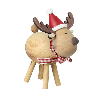 Novogodišnji Dekoracija - Reindeer With check Bow