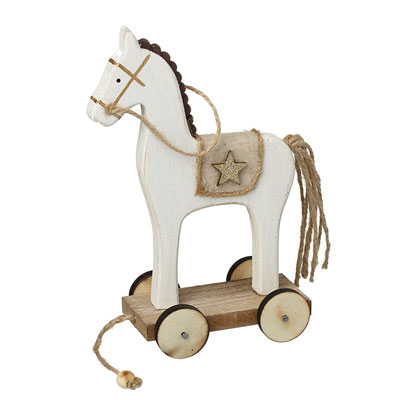 Novogodišnji ukras - Horse On Wheels