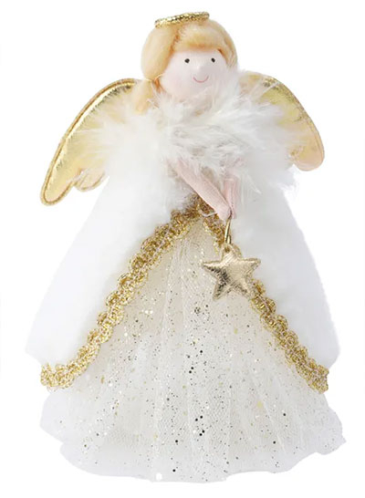 Novogodišnja figura - Xmas Angel, Gold