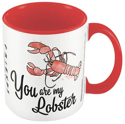 Šolja - Friends, You Are My Lobster, Red Inner Colour