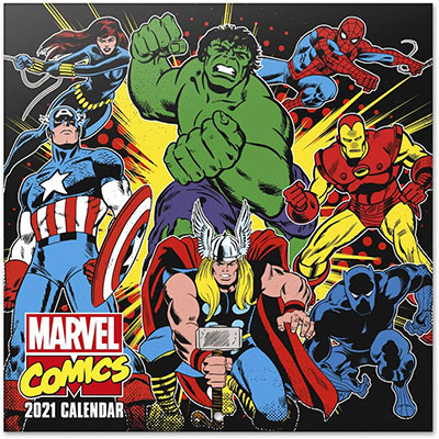 Kalendar 2021 - Marvel Comics