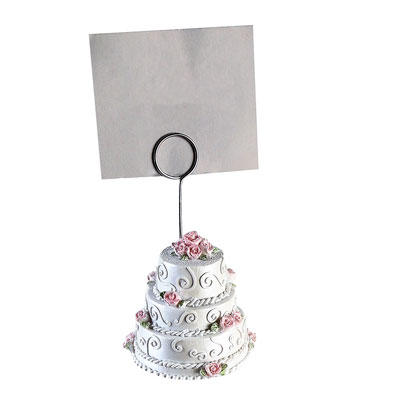 Foto holder - Weddingcake white/rose
