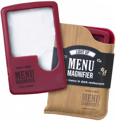 Lupa Light Up Menu Magnifier Wine