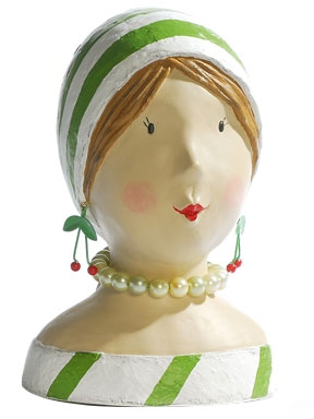 Figura - Ladyhead With Green Stripes