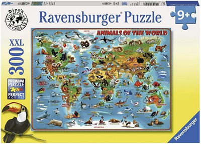 Ravensburger puzzle - Ilistrovana karta sveta