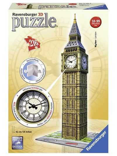 Ravensburger 3D puzzle - Big Ben sa satom