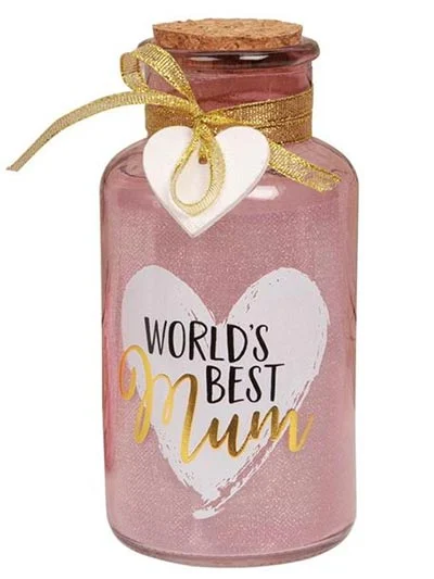 Led lampa - Worlds Best Mum Light Up Jar