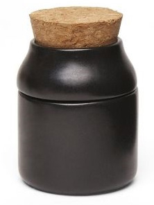 Herb Grinder + Jar Small Black