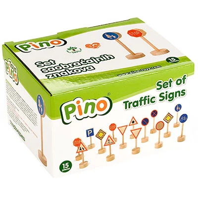 Pino - Set saobraćajnih znakova (15 kom)