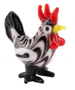 Figura - Mini Black And White Rooster