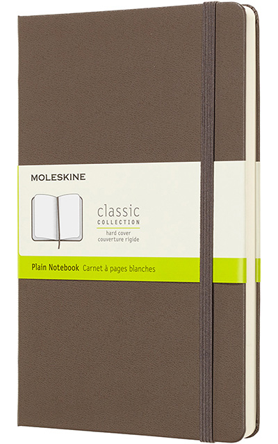 Moleskine Earth Brown Notebook Large Ruled Hard