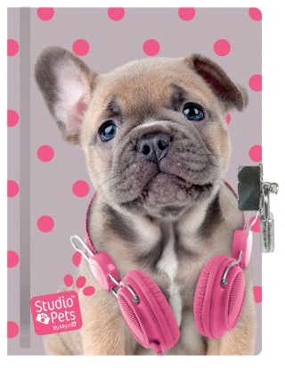 Notes sa ključićem - Studio Pets Pink Dog