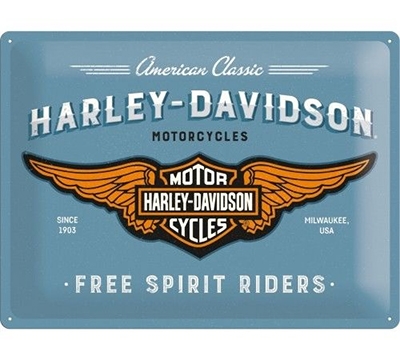 Znak - Harley Davidson logo blue