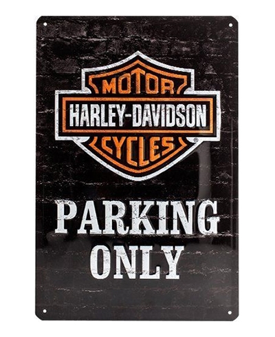 Znak - Harley Davidson parking only