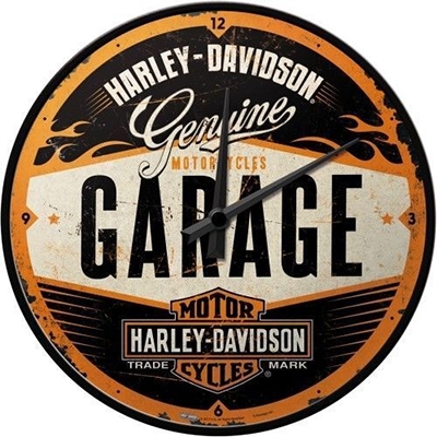 Zidni sat - Harley Davidson garage