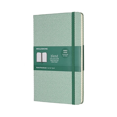 Moleskine blend collection notebook large ruled green