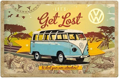 Znak, 40x60 VW Get Lost