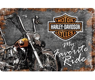 Znak, 20x30 Harley-Davidson Favourite Ride