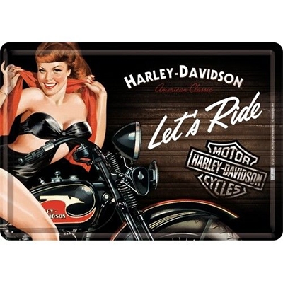 Razglednica, Harley-Davidson Biker Babe