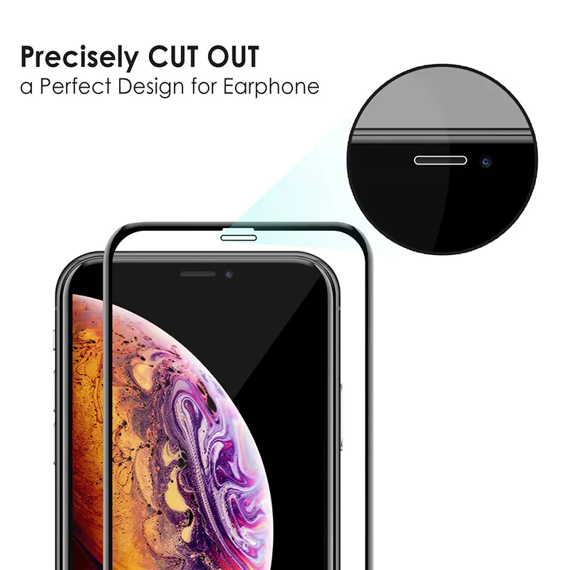 Zaštitno staklo 5D Mini verzija case Friendly za iPhone XS Max/ 11 Pro Max crno