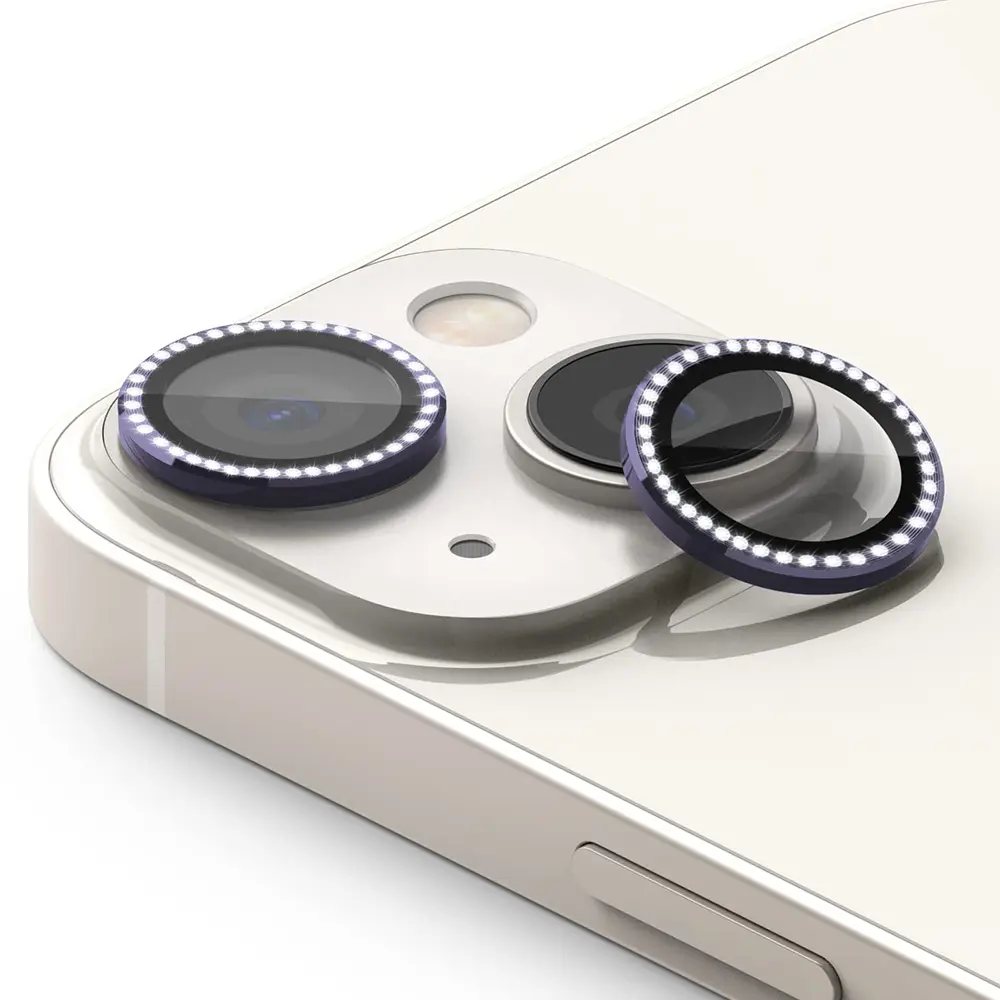 Zaštita za kameru DIAMOND za iPhone 15 (6.1)/iPhone 15 Plus (6.7) ljubičasta