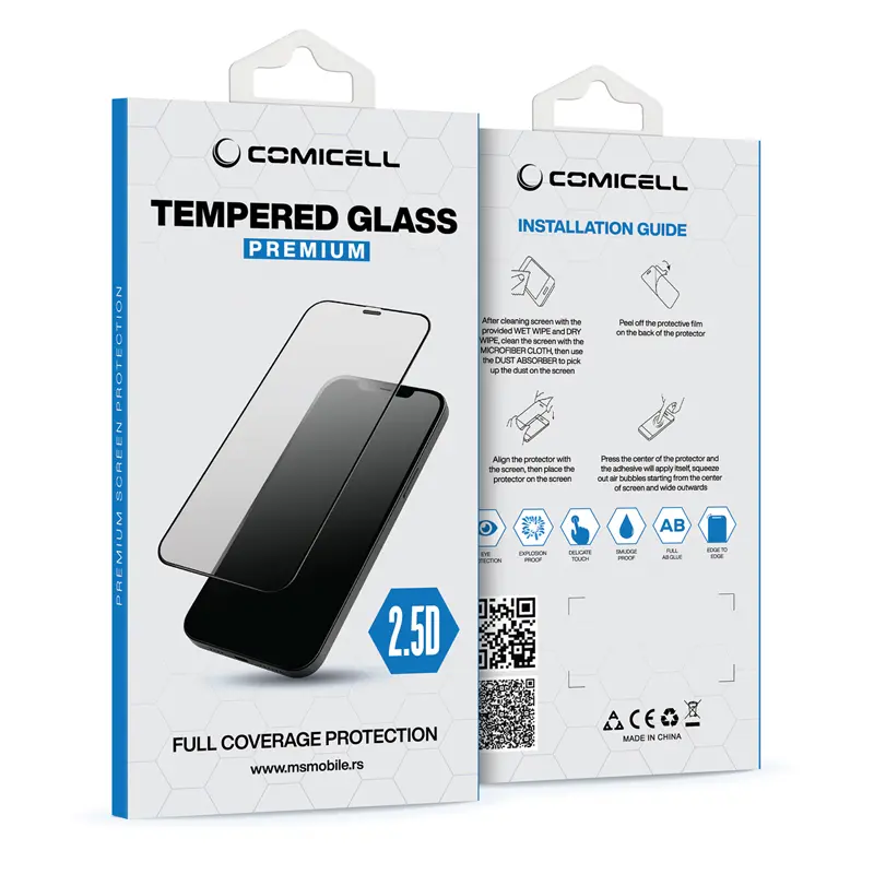 COMICELL Folija za zaštitu ekrana GLASS 2.5D za Samsung A135F/A136 Galaxy A13 4G/5G crna