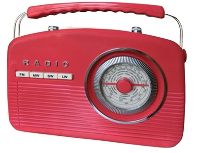 Canry – Radio-prijemnik, retro – crveni