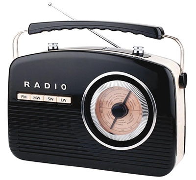 Canry – Radio-prijemnik, retro – crni