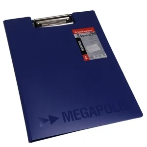 PVC Fascikla-podmetač sa štipaljkom Megapolis A4 - plavi