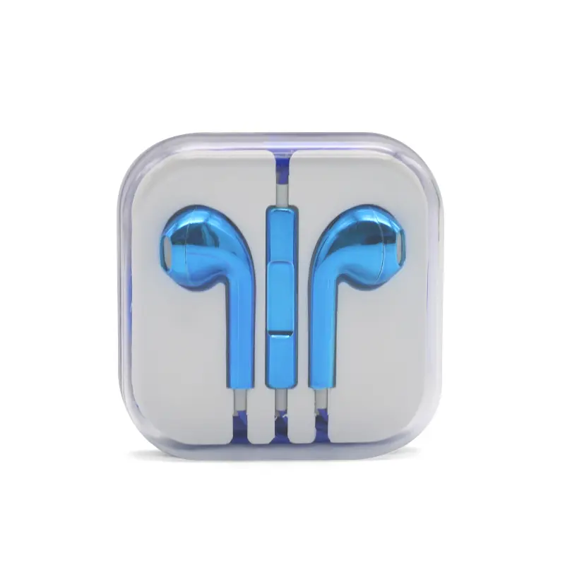 Slušalice za Iphone 3.5mm metalik plava