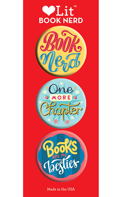 Book Nerd 3-Button Assortment