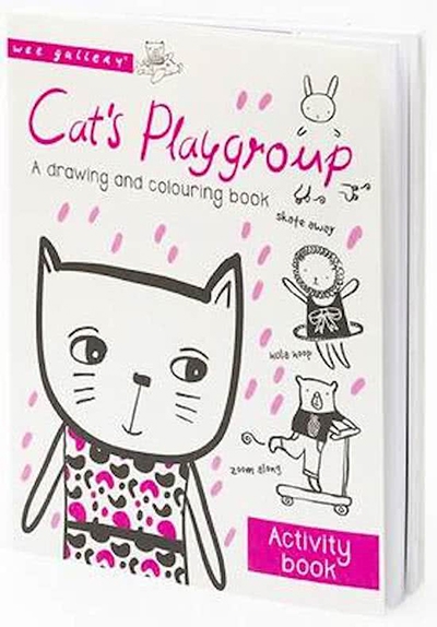 Cat's Playgroup: A Drawing And Colouring Book (Wee Gallery)