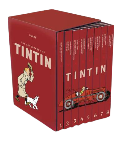 The Adventures of Tintin by Hergé - Compact Edition, 8 Books Box Set