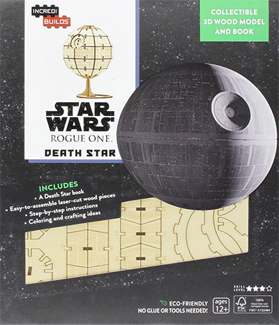 IncrediBuilds Star Wars: Rogue One - Death Star 3D Wood Model and Book