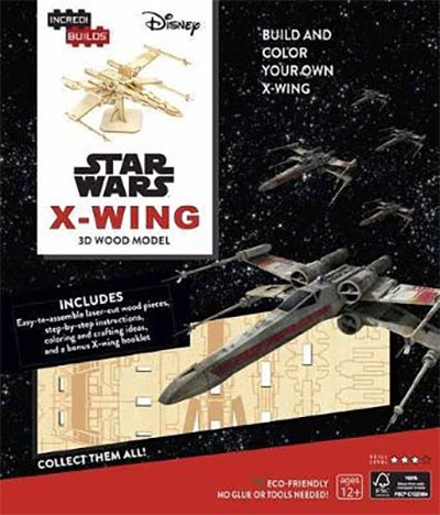 IncrediBuilds Star Wars: X-Wing 3D Wood Model
