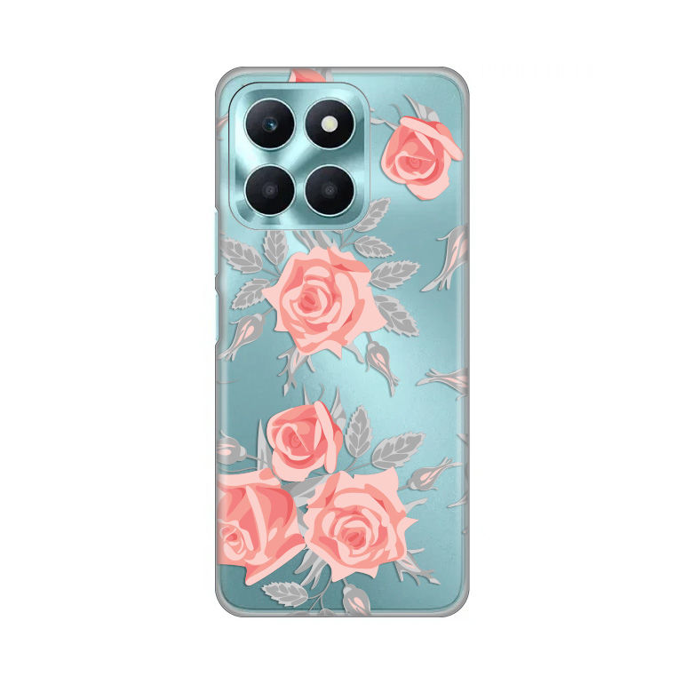 Maska Silikonska Print Skin za Honor X6a Elegant Roses