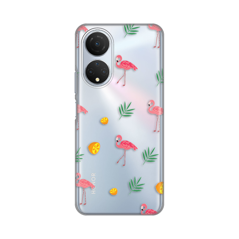 Maska Silikonska Print Skin za Honor X7 Flamingos