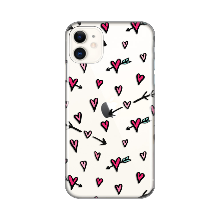 Maska Silikonska Print Skin za iPhone 11 6.1 Heart Pattern