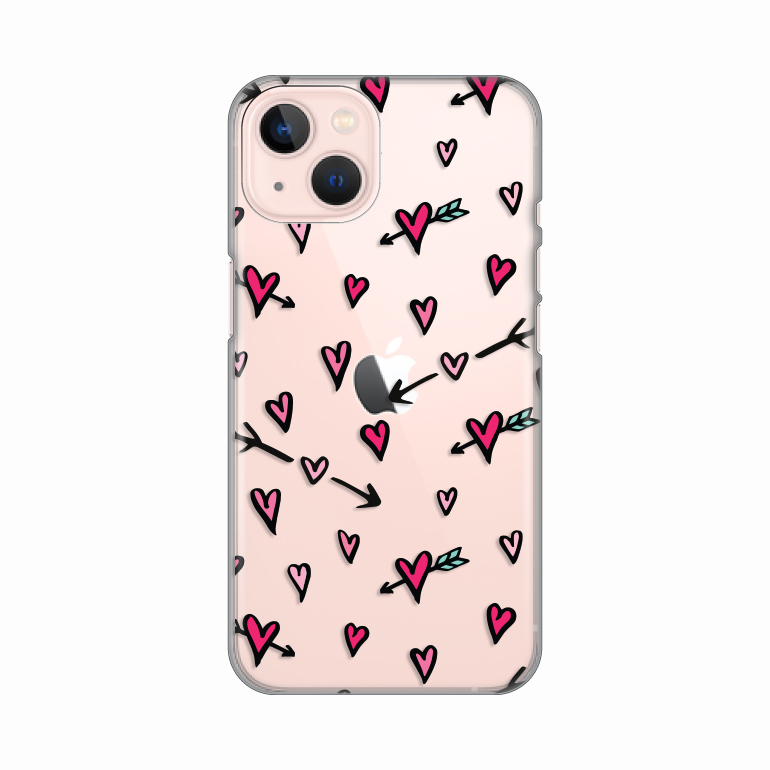 Maska Silikonska Print Skin za iPhone 13 6.1 Hearts Pattern