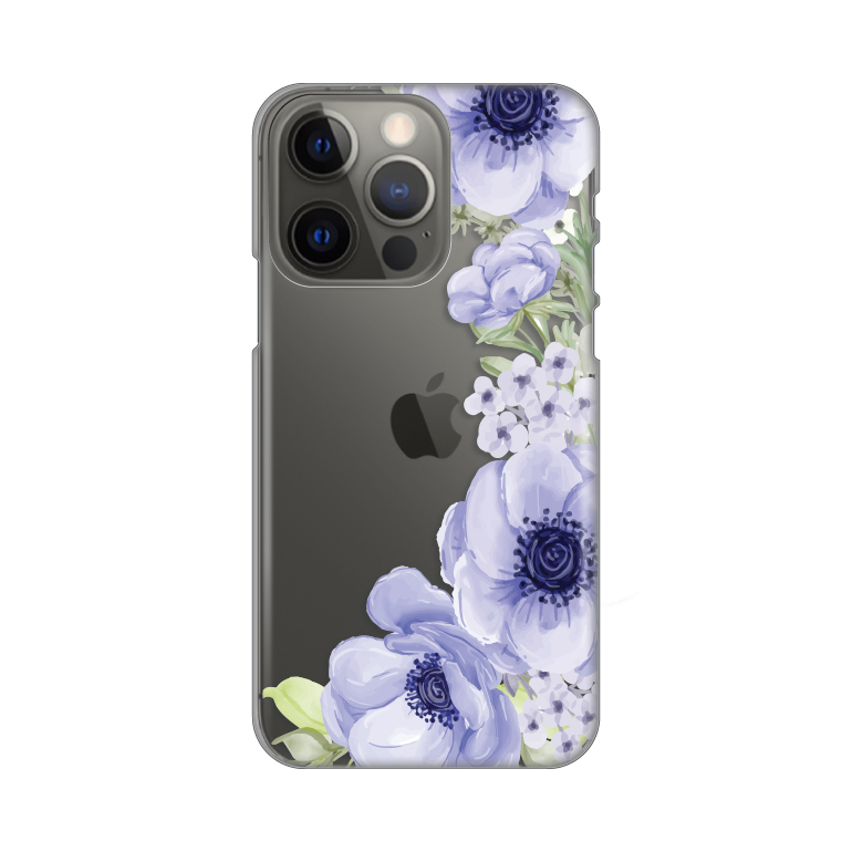 Maska Silikonska Print Skin za iPhone 13 Pro 6.1 Blue Roses